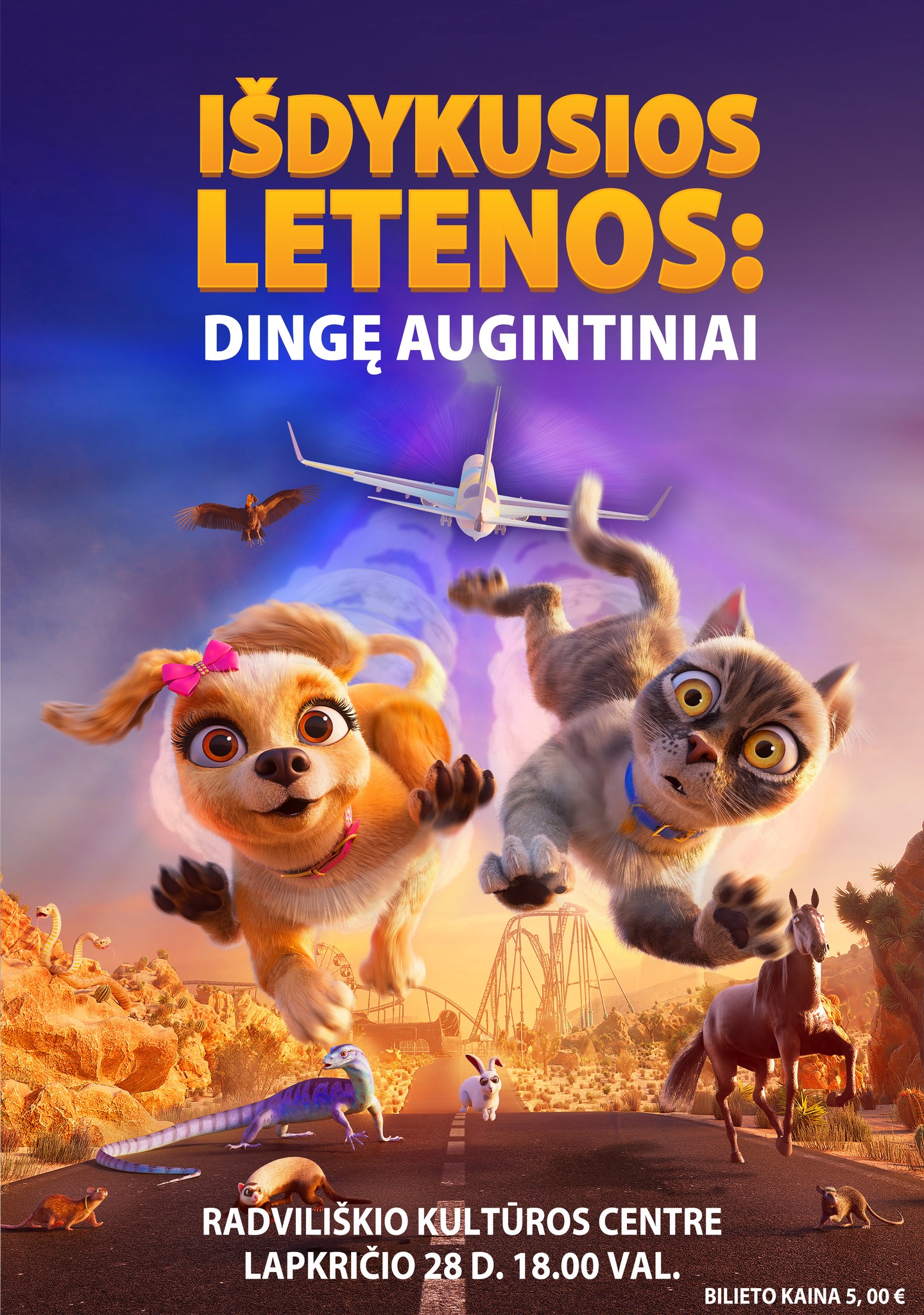 Animacinis kino filmas "Išdykusios letenos: dingę augintiniai ...